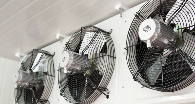 Cold Storage Evaporative Air Cooler 1350rpm With Water Defrosting Hot ...