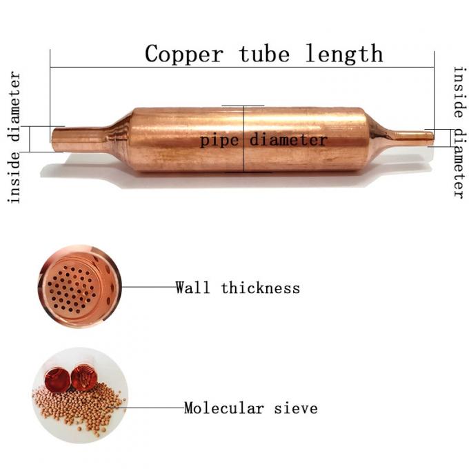 15 Grams Refrigeration Pencil Dryer Universal Filter 19mm Single Copper ...