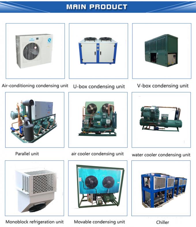 MT160 / FH120M Compressor Refrigeration Unit Cooler Freezer Condensing ...