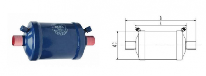 Stainless Steel Suction Line Filter Driers SSR-2813T Refrigeration ...
