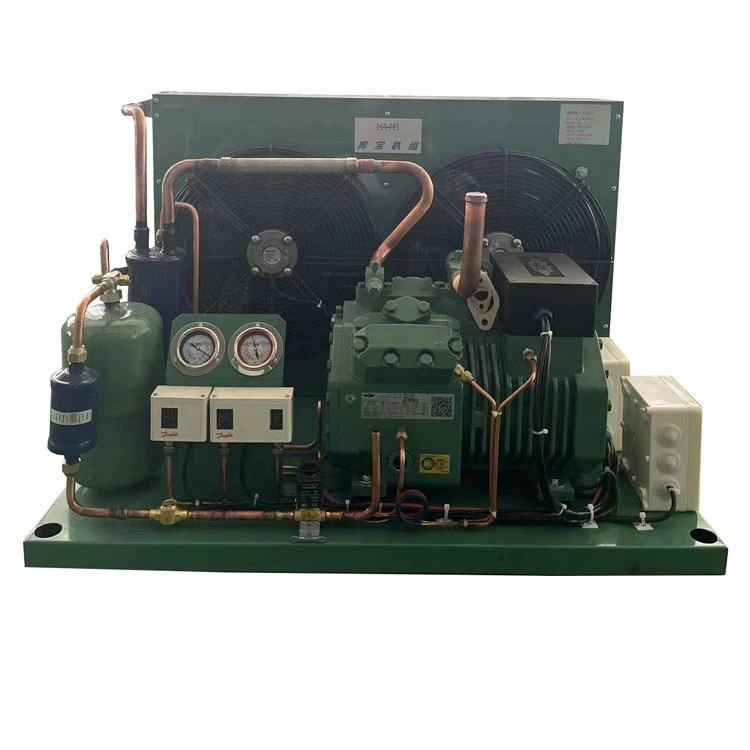 KUB/4DES-5Y Open Type Air Cooled Marine 5HP Condensing Unit Copper Tube ...