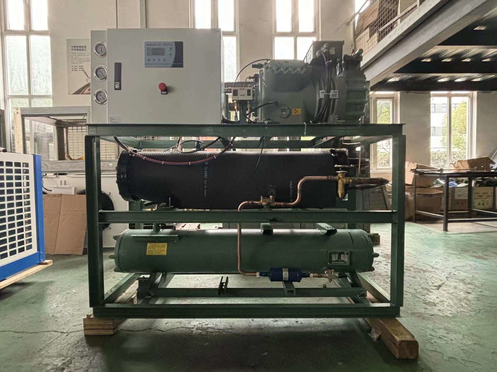 4VG-30.2 Industrial Chiller Compressor 30HP Shell And Tube Evaporator ...