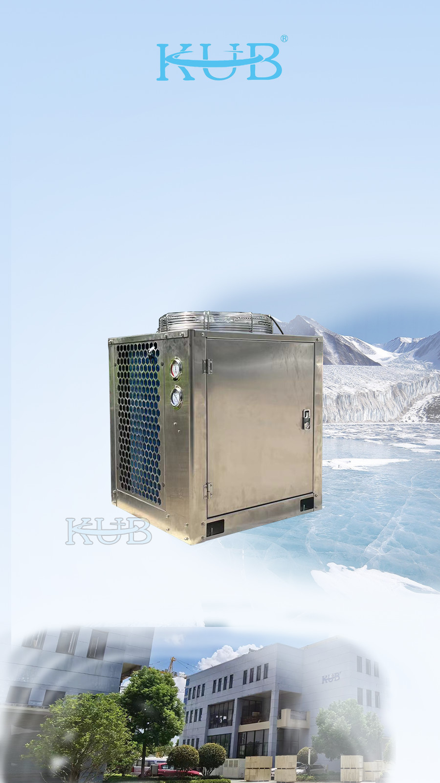 2CES-3Y Compressor Box Type Air Cooled 3HP Condensing Unit Fan Grille ...