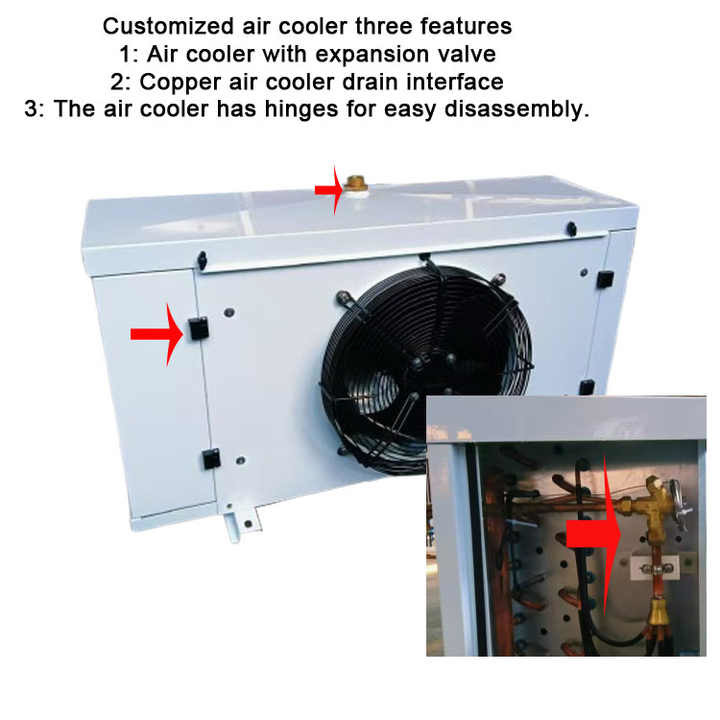 DD12 Hydrophilic Aluminum Fin Air Cooler Evaporator Coil With Hinges ...