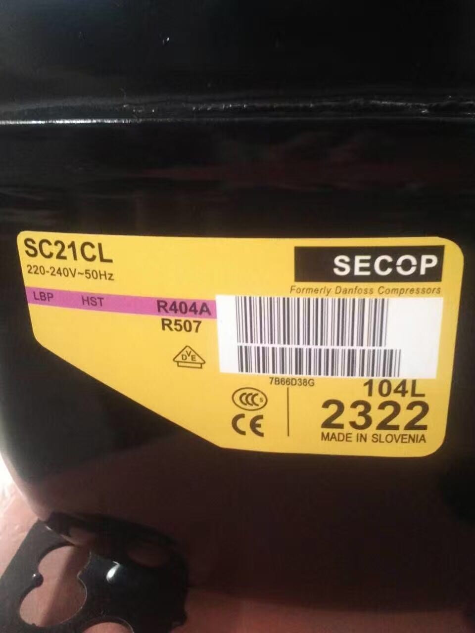 SC21CL Cold Storage Compressor 1HP Refrigerator Compressor R404A ...