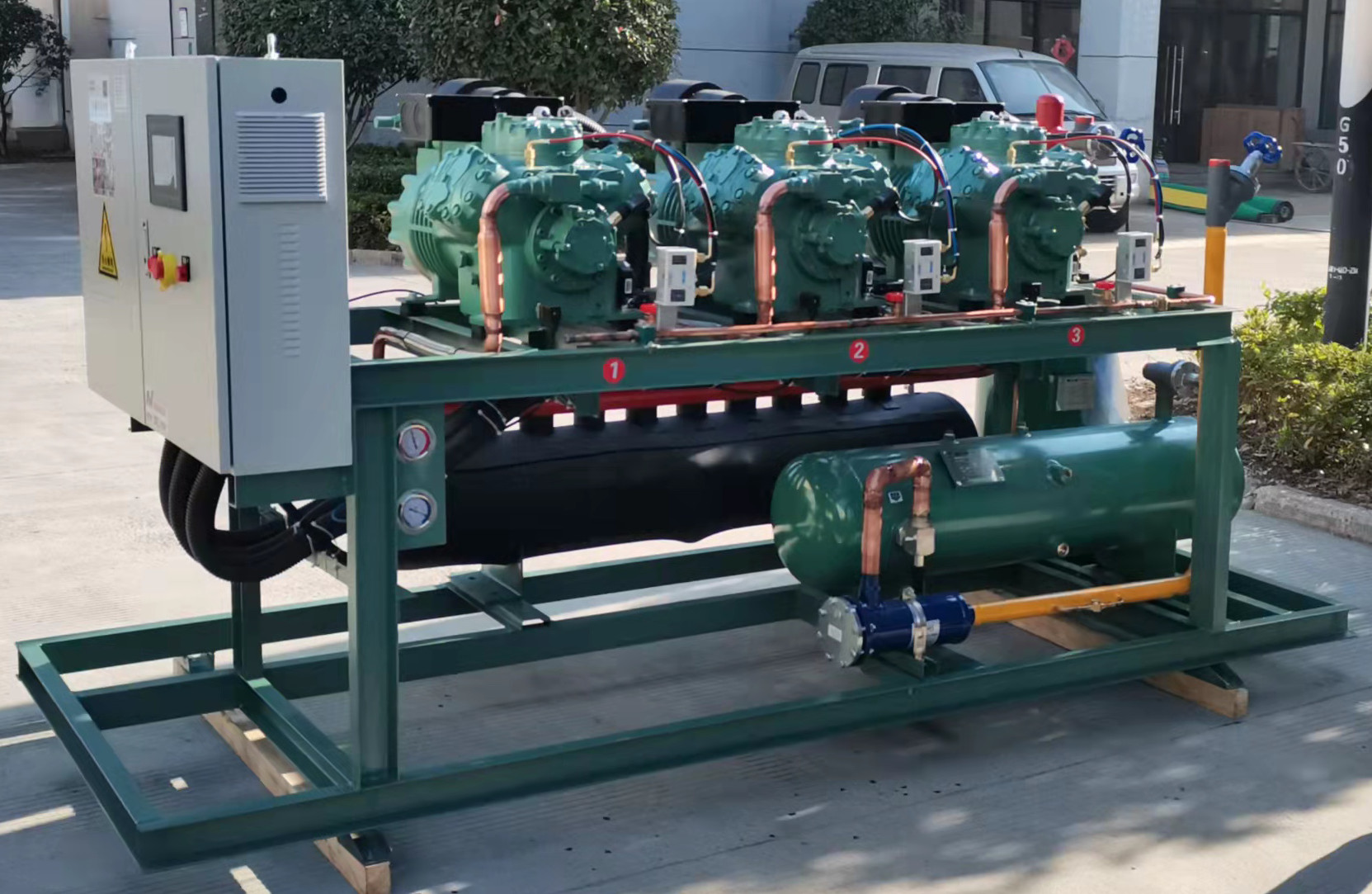 Semi Hermetic Parallel Refrigeration Rack Systems Multi Stage Energy ...